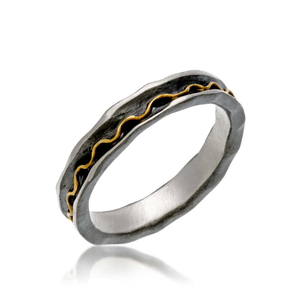 Round stack, gold wire – Ann Marie Cianciolo Designs